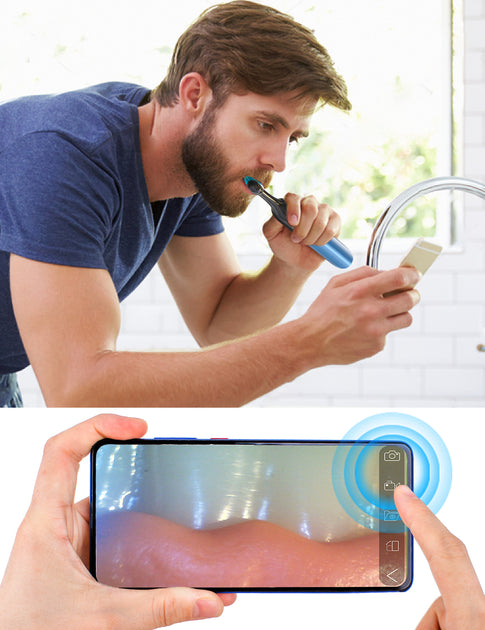 BYEBUG Electric Toothbrush with Camera, Daily Visible Teeth Care – opolar